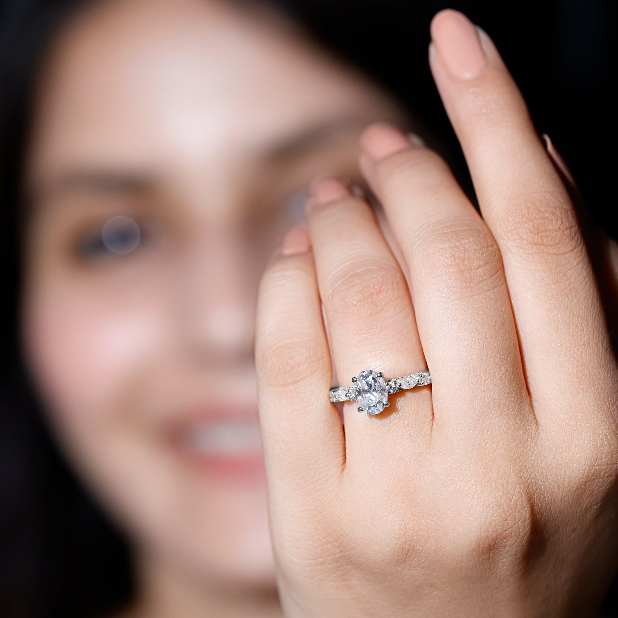 Half Carat Moissanite Solitaire